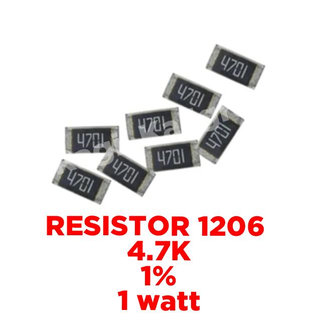 Jual RESISTOR 4K7 1206 SMD RESISTOR 4,7K SMD 1206 TOLERANSI 1% - Kab ...