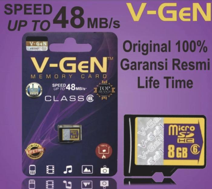 Jual Memory Card Micro SD Card V-GEN Original 8gb 16gb 32gb 64gb 128gb ...