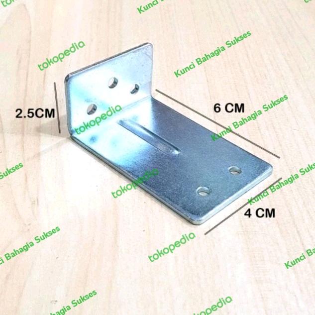 Jual SIKU BESI GALVANIS TEBAL SIKU L PANJANG CY 166 4 x 6cm x 2.5cm ...