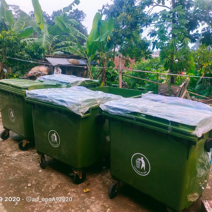 Jual tempat sampah plastik HDPE 660 liter terbaru - Kota Bogor - Shop nesyaaa | Tokopedia