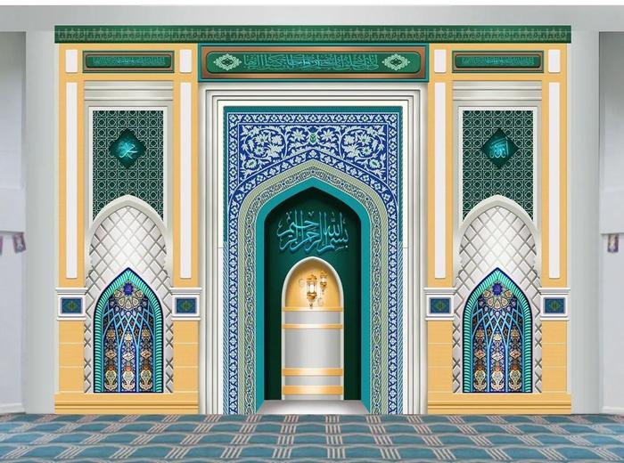 Jual Wallpaper dinding Custom Tema Religi untuk musholla,masjid, Kode ...