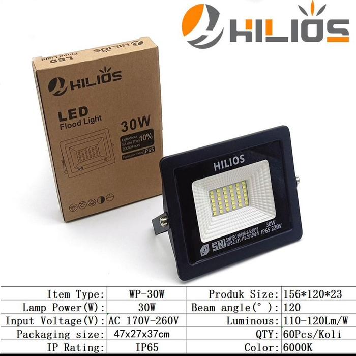 Jual lampu sorot hilios tembak 10w 20w 30w 50w 100w 200w led jalan taman - HILIOS SMD 10W, SINAR ...