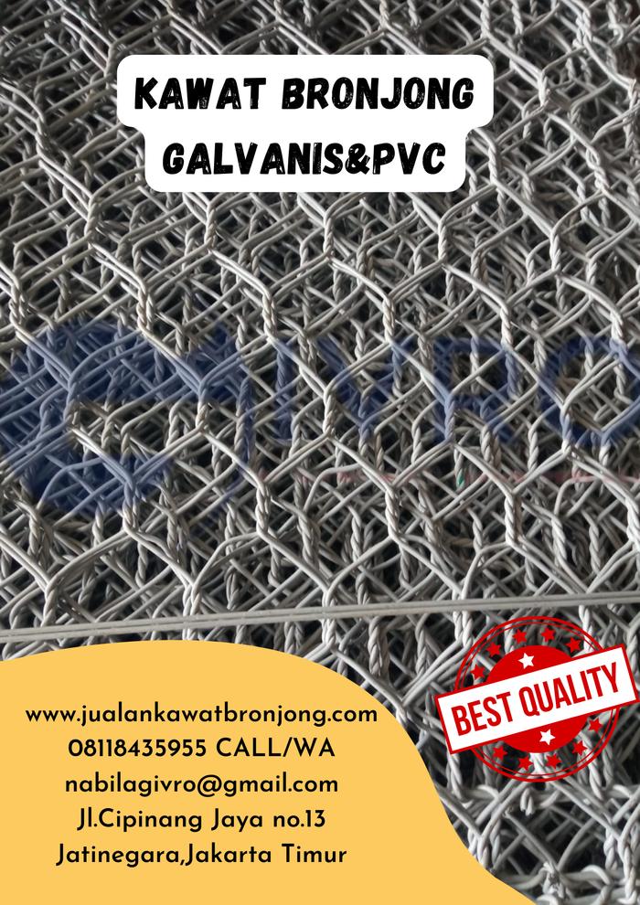 Jual Kawat Bronjong Pabrikasi SNI galvanis & pvc - Jakarta Timur ...
