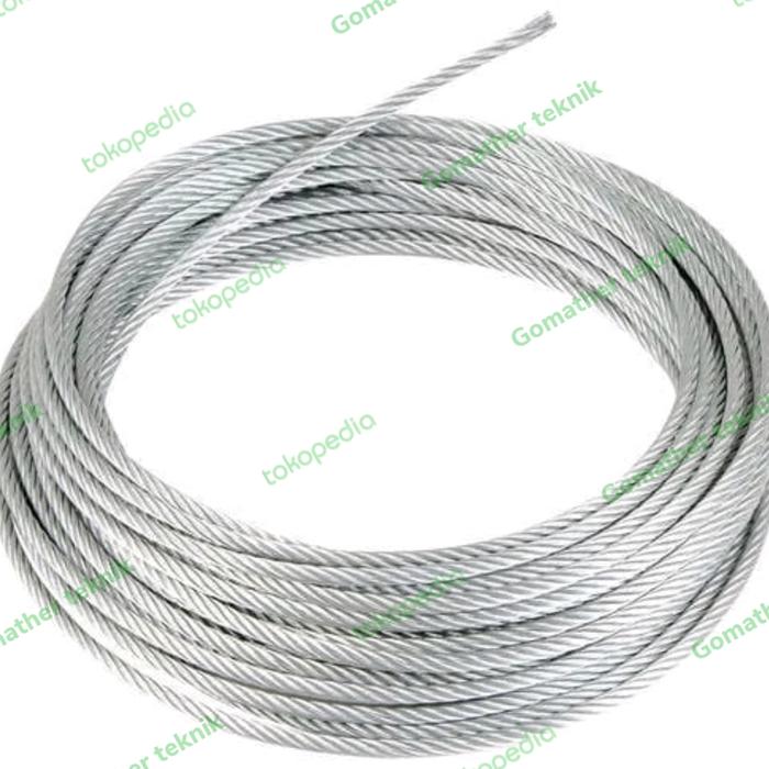 Jual Sling Tali Kawat Baja GALVANIS 8 Mm Wire Rope WINCH HOIST - Jakarta Timur - Gomather teknik ...