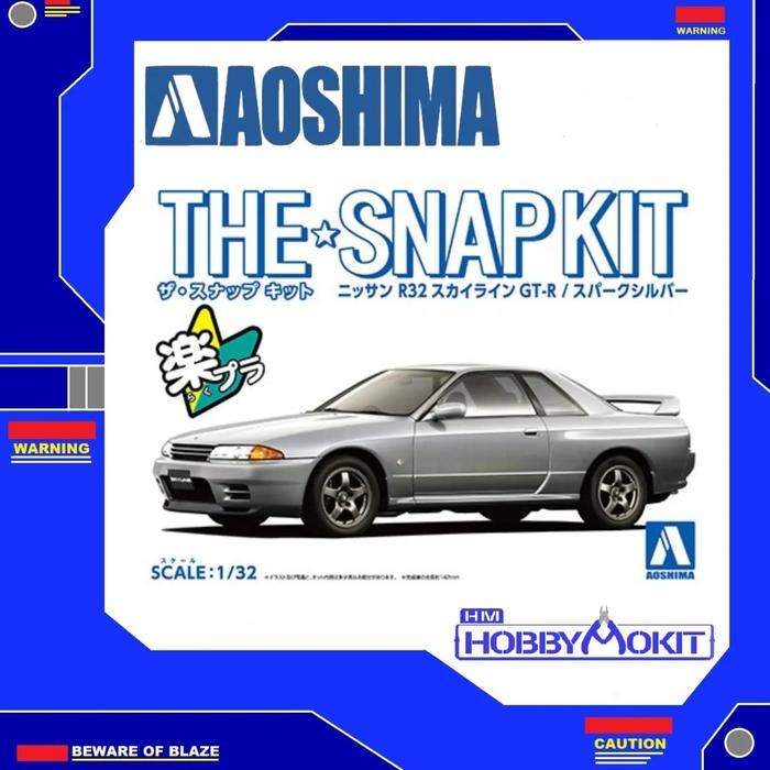 Jual AOSHIMA SNAP KIT 1/32 NISSAN R32 SKYLINE GT－R (SPARK SILVER ...