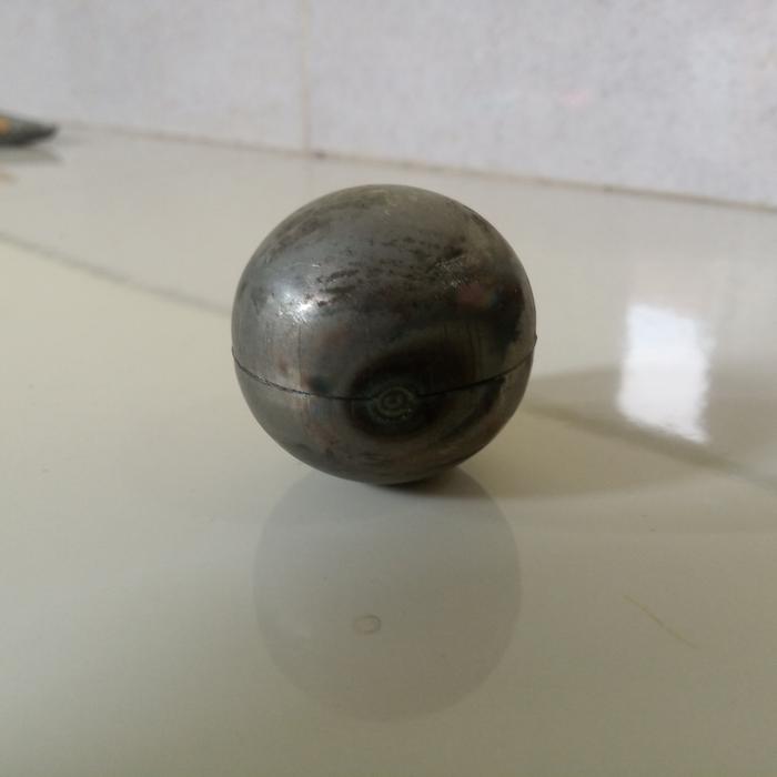 Jual bola plat besi kelereng 3/4 diameter 25cm ornamen aksesoris pagar ...