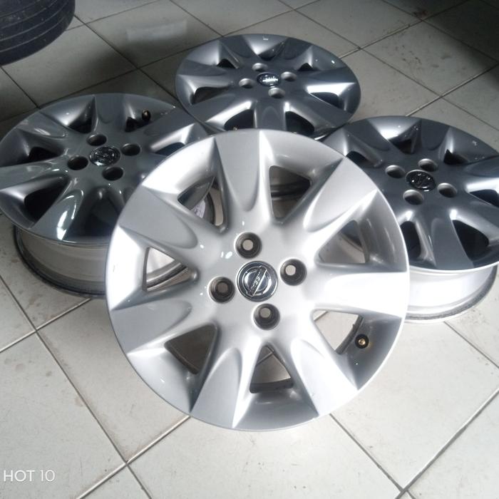 Jual velg mobil bekas Nissan march R15 baud 4×100 cocok buat mobil ...