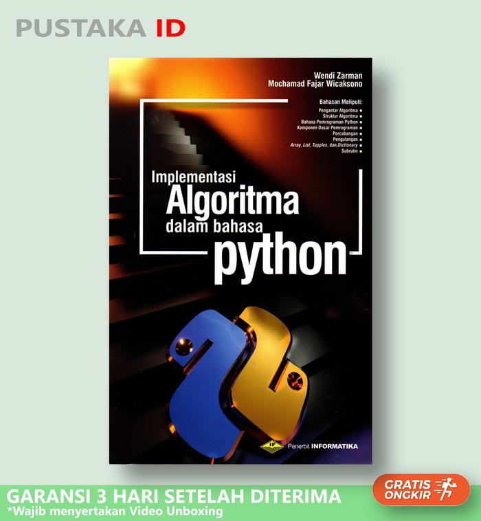 Promo Buku Implementasi Algoritma Dalam Bahasa Python - Kota Tangerang ... Promo Buku Implementasi Algoritma Dalam Bahasa Python - Kota Tangerang ...