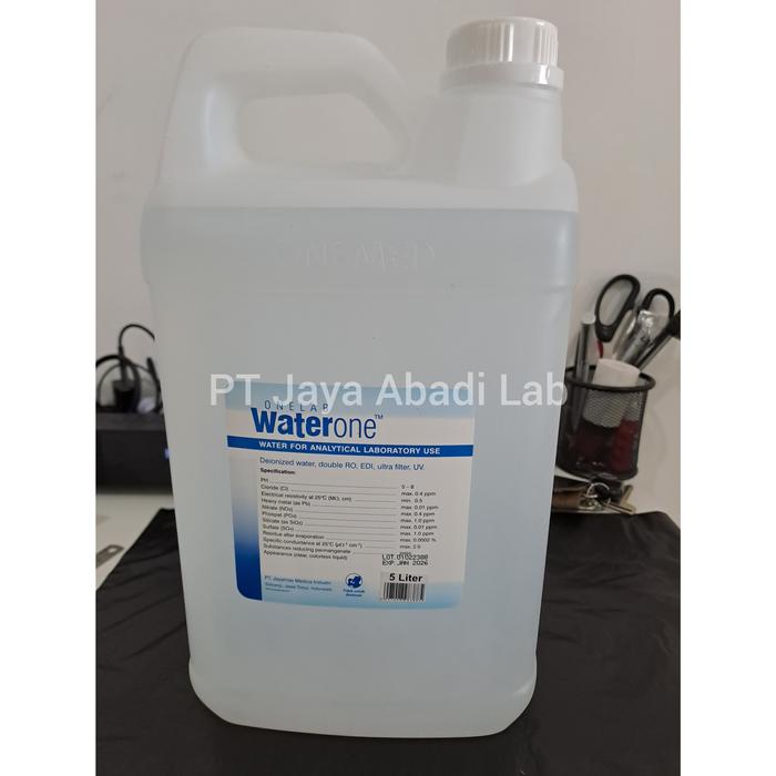 Promo waterone onemed aquabides purified deionized water demineralized ...