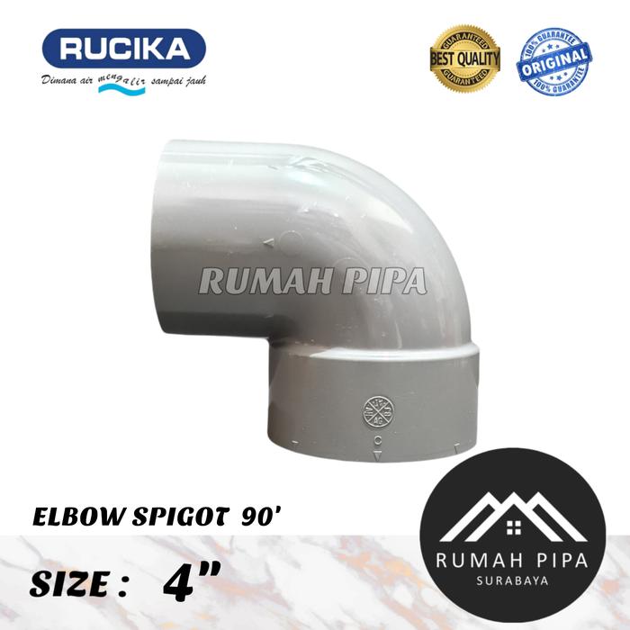 Jual Knee Spigot / Elbow Spigot 4" DV - RUCIKA - Kota Surabaya - RUMAH ...