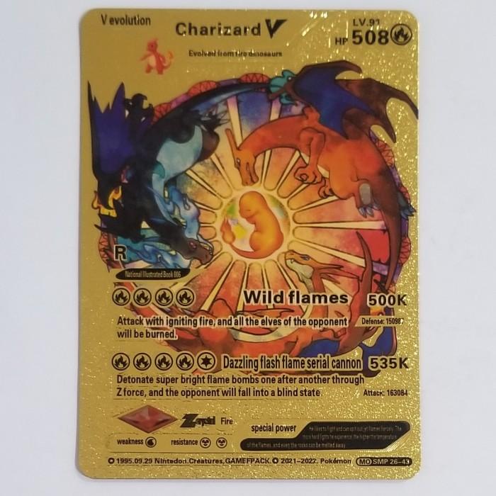 Jual Kartu Pokemon Charizard Vmax V RRR HR Mega GX Emas Gold Card ...