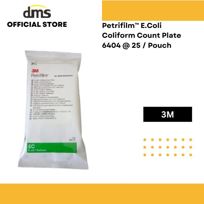 Jual Petrifilm E. Coli/Coliform Count Plate 25 / Pouch - Kab. Sidoarjo - DMS Laboratory | Tokopedia