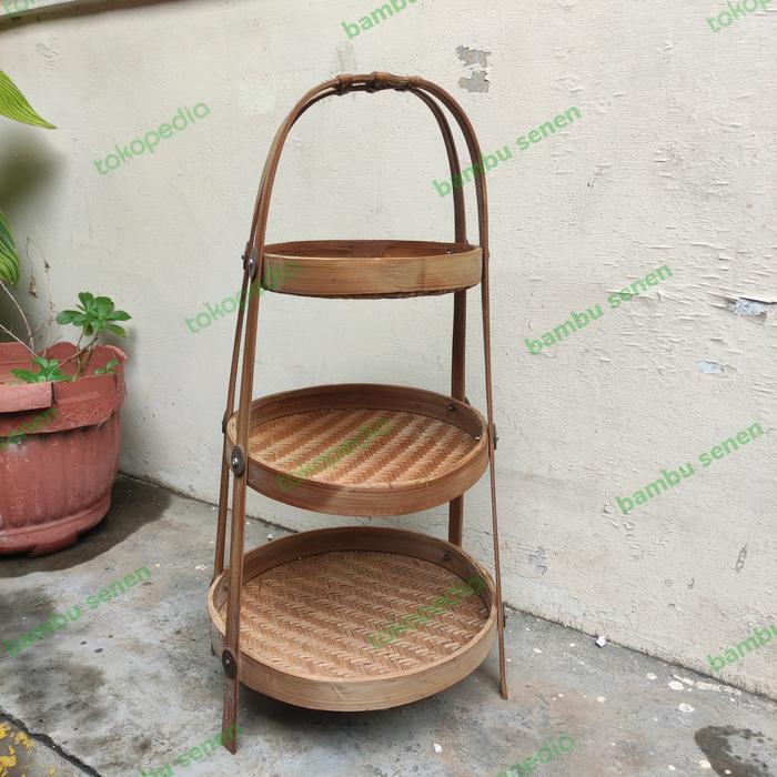 Jual Tampah Bambu Susun 3 Tempat Rak Bambu Di Seller Shin Store ...