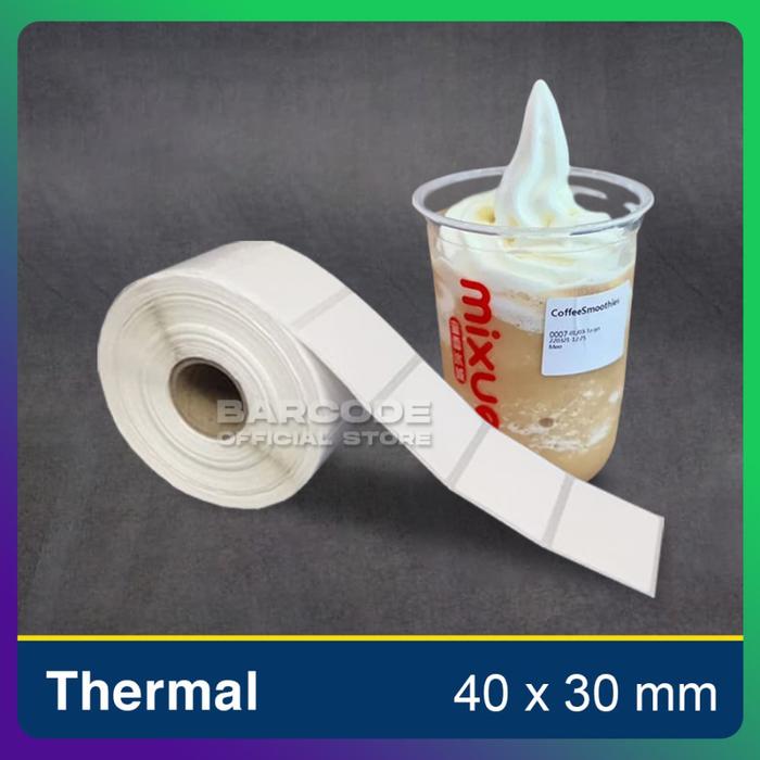 Jual Label Mixue Thermal 40 x 30 Stiker 40x30 mm 1 Line - Jakarta Pusat ...