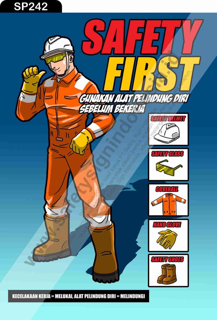 Jual SP242 Poster K3 Safety A2 Blok - Safety First! - Kota Cimahi ...