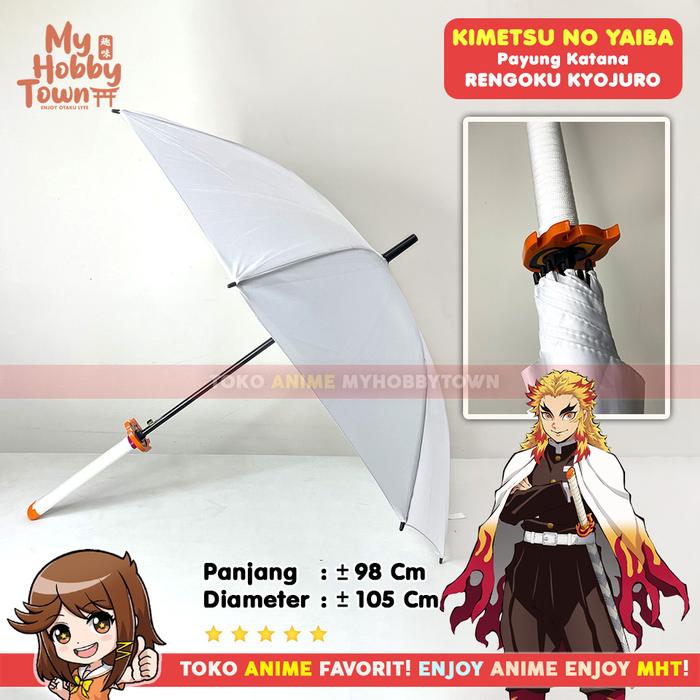 Jual Payung Anime Pedang Kimetsu no Yaiba Demon Slayer Rengoku Kyojuro ...