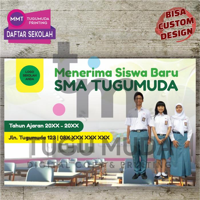 Jual Cetak Spanduk|Banner|MMT - PENDAFTARAN SISWA BARU-SEKOLAH-SD SMP ...