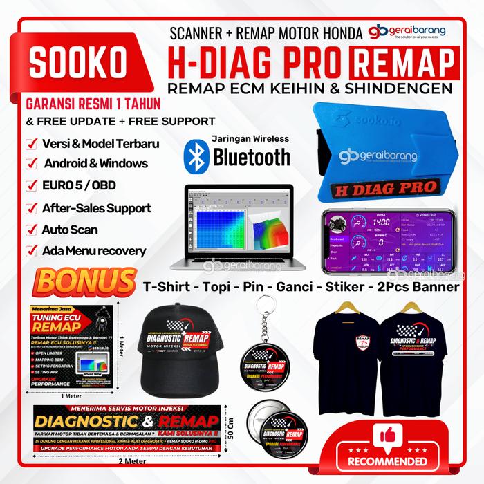 Promo Sooko H-diag Pro Diagmostic Tool + Remap Flash ECU ECM Motor Honda - Kab. Tangerang ...