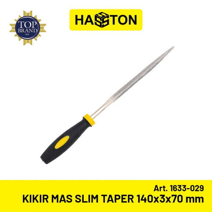 Jual HASSTON PROHEX Kikir Mas slim taper (segitiga) 140x3x70mm (1633 ...