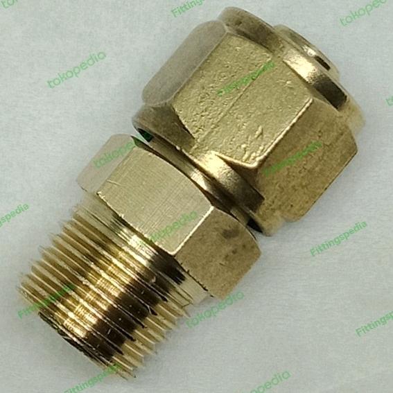 Jual Fitting Male Connector Straight model Festo 3/8" OD X 1/4"Bsp Brass - Jakarta Barat ...
