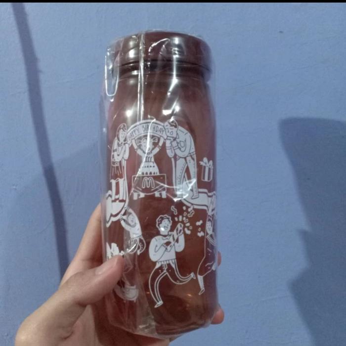 Jual Colorfull bottle colorful Mcdonalds Oranye orange oren only mcd ...
