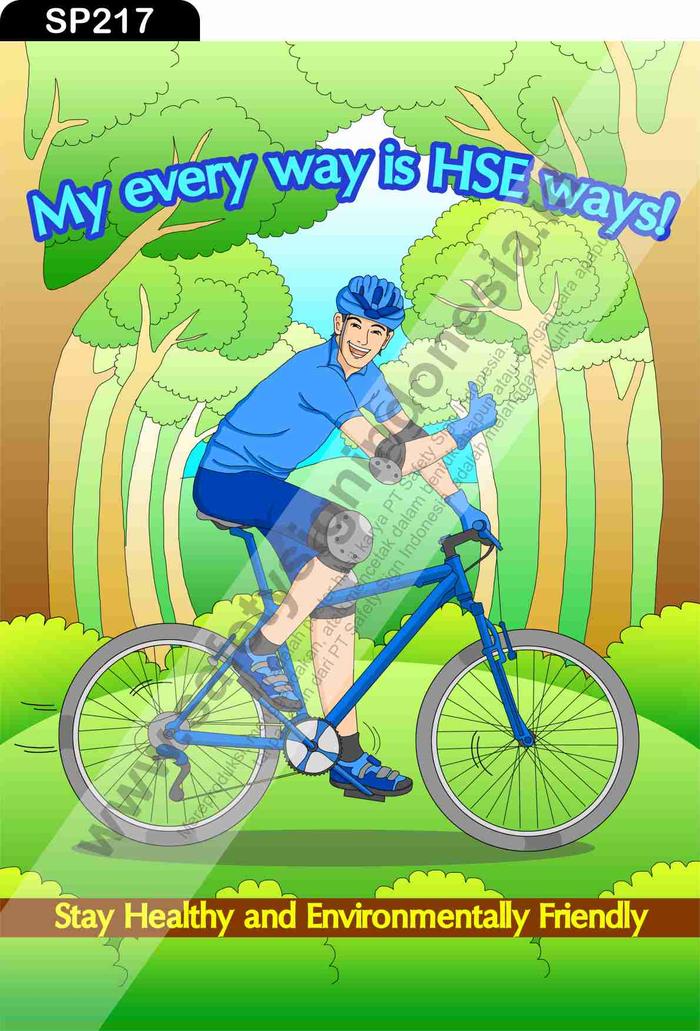 Jual SP217 Poster K3 Safety A2 Blok - My Every Ways is HSE Ways! - Kota ...