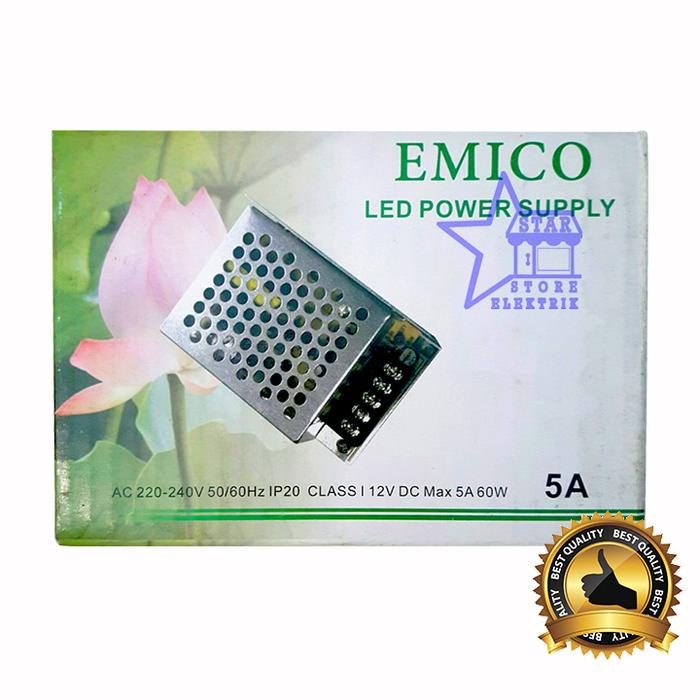 Jual Power Supply Trafo 5A Travo LED Strip 5 Ampere Driver 12volt ...