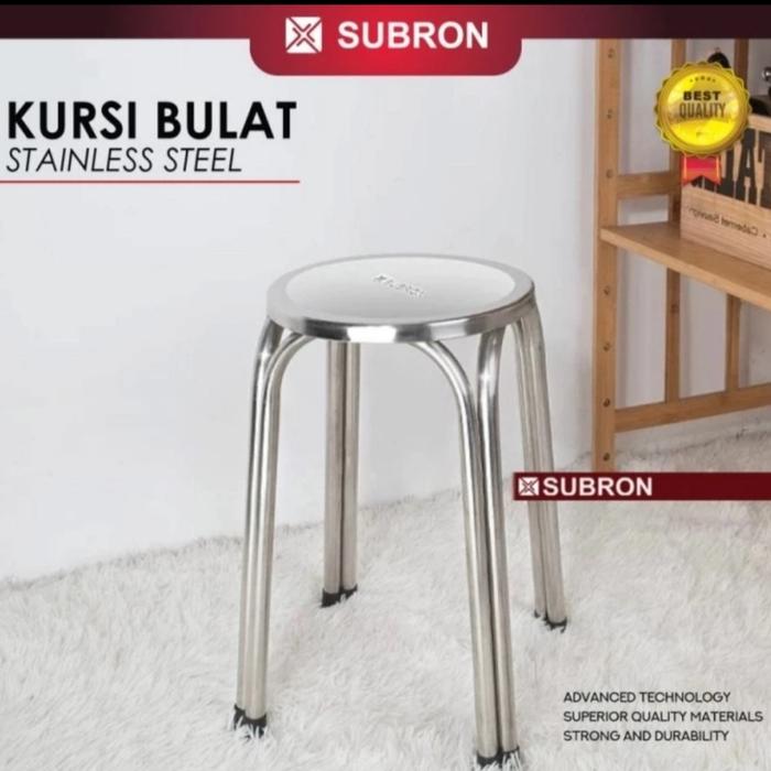 Jual Kursi Stainless Bangku Stainless Subron Kursi Baso Kursi Makan ...