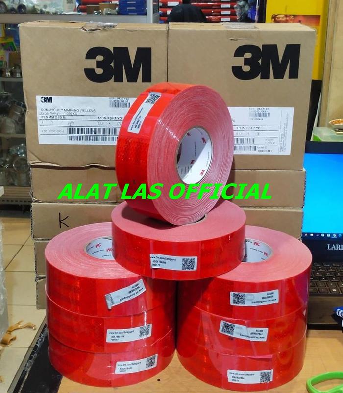 Jual 3M Scotchlite Reflective 983-72 ES Red Sticker Mobil 3M Merah ...