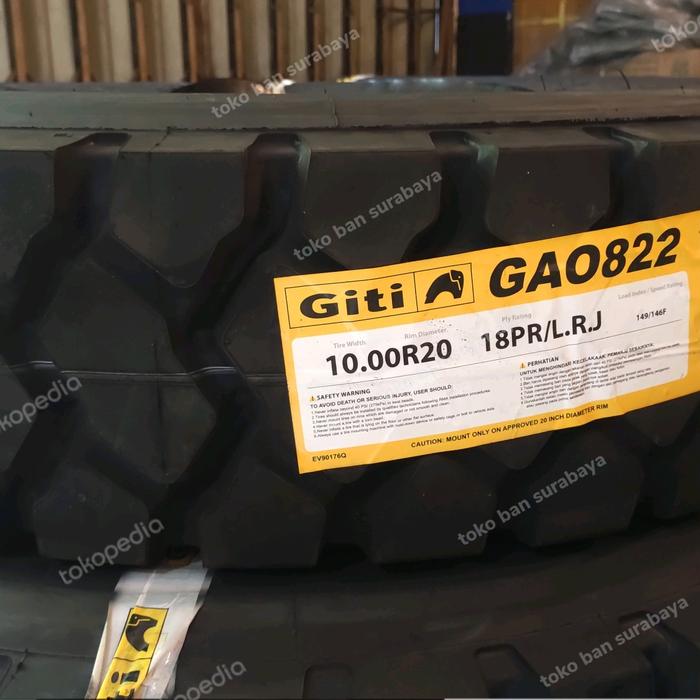 Jual BAN TRUK RADIAL GITI 1000R20 18PR GAO822 1000 20 KOMPLIT DLM MARSET - Kota Surabaya - Toko ...