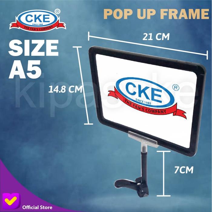 Jual Frame Promosi A5 dan Jepitan Besar / Frame Promosi Toko - Hitam ...