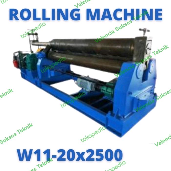 Jual Mesin roll Plate Besi 3 Roda W11-20 x 2500 / Mesin Tekuk Plat Besi ...