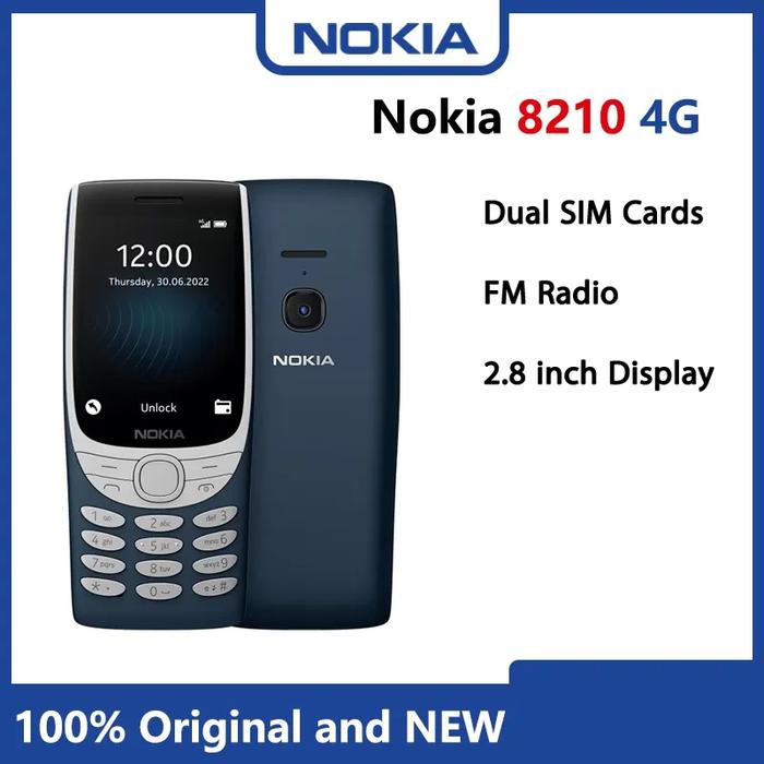 Jual HANDPHONE NOKIA 8210 4G GLOBAL 2.8 INCH CAMERA FM RADIO BLUETOOTH ...