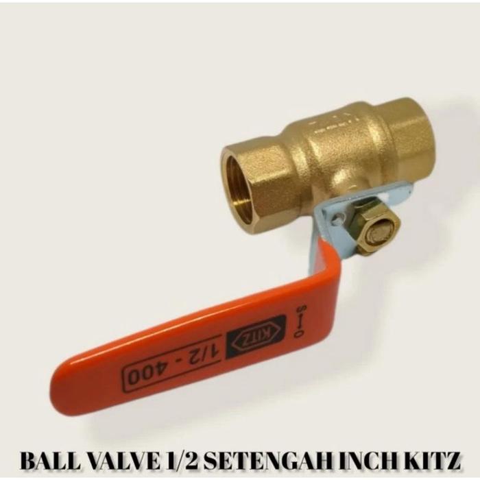 Jual BALL VALVE 1/2 SETENGAH INCH / STOP KRAN 1/2" KITZ HARGA CUCI ...