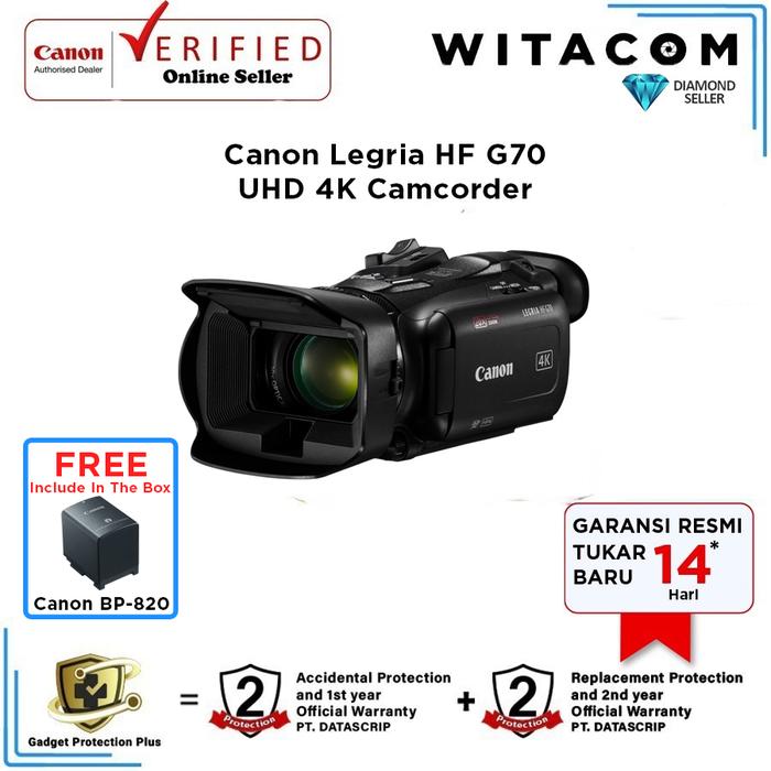 Promo Canon Legria HFG70 / HF-G70 / HF G70 UHD 4K Camcorder - Garansi Resmi Cicil 0% 3x ...