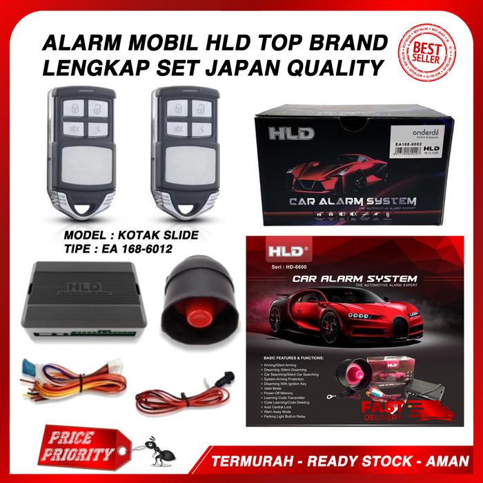 Jual Alarm Mobil Remote HLD Premium Japan Sliding Kotak Retro Set ...