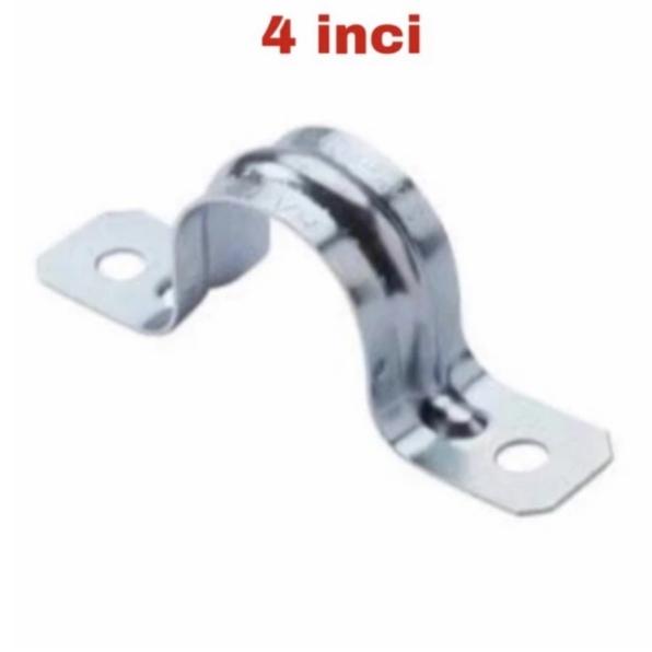 Jual klem pipa plat besi 4 inch clamp U iron 4" - Kota Medan - Power ...