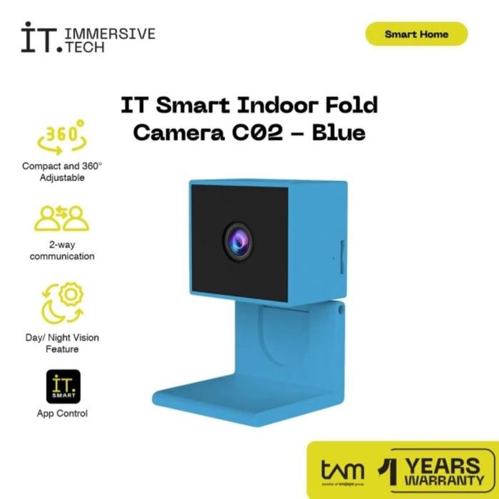 Jual iT Smart Indoor Fold Camera C02 CCTV iP Cam Kamera Pengintai ...