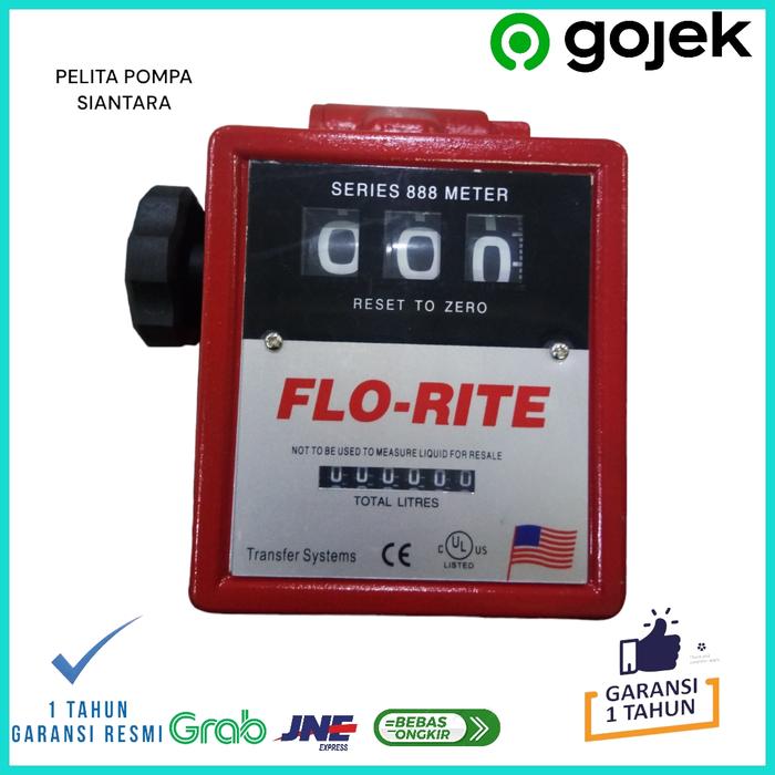 Jual Flow Meter Flo-Rite 3 digit 1"(inch) Drat/ Meteran Solar - Jakarta ...