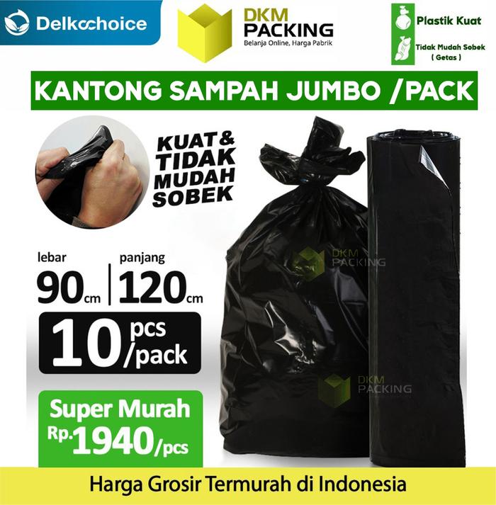Jual KANTONG PLASTIK SAMPAH HITAM TEBAL 90X120cm TRASH BAG JUMBO - PACK - Kota Tangerang Selatan ...