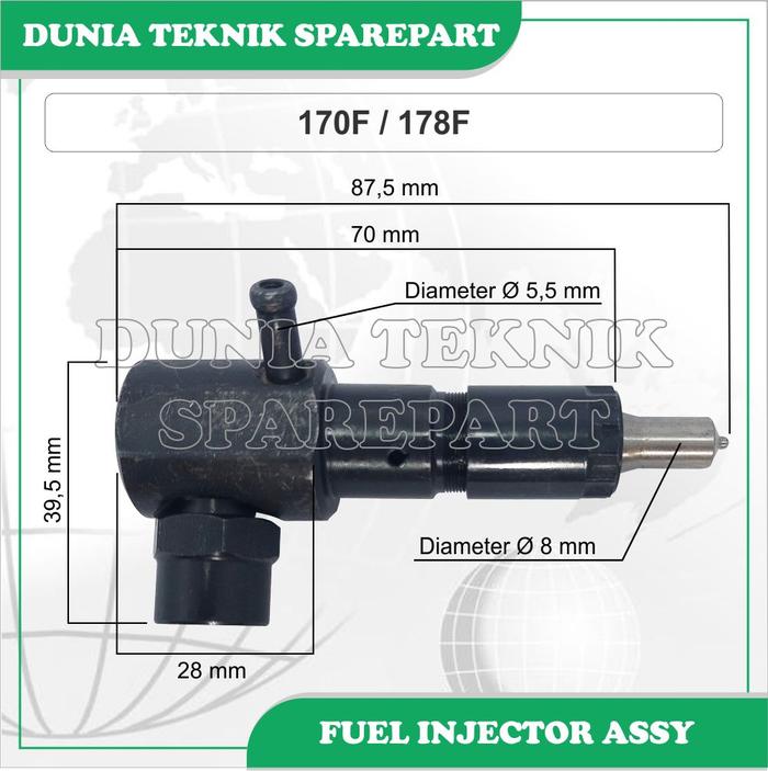 Jual 170F / 178F FUEL INJECTOR ASSY DIESEL ENGINE - Kota Tangerang - Dunia Teknik Sparepart ...