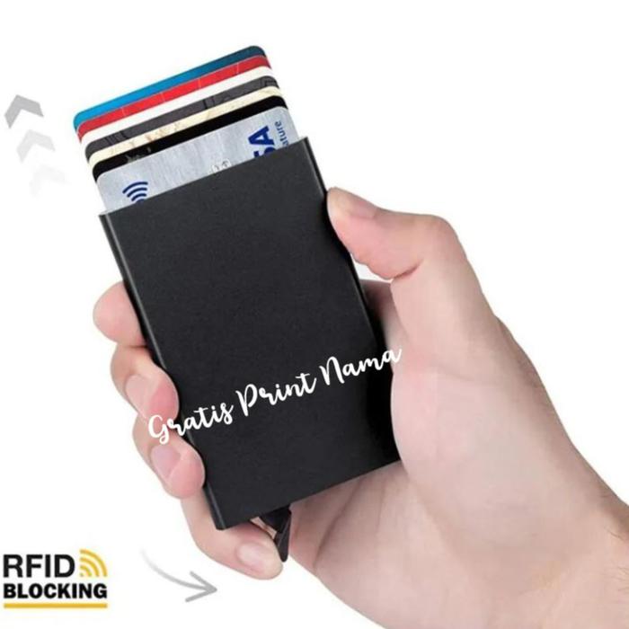 Jual Tempat Kartu Dompet Credit Card Holder Anti Pembobolan Scan RFID ...
