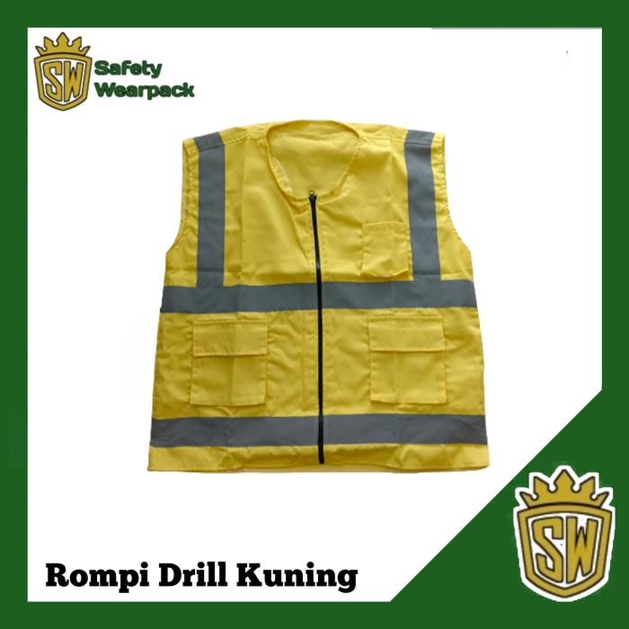 Jual Rompi Safety Drill warna Kuning - Jakarta Barat - Safety Wearpack ...