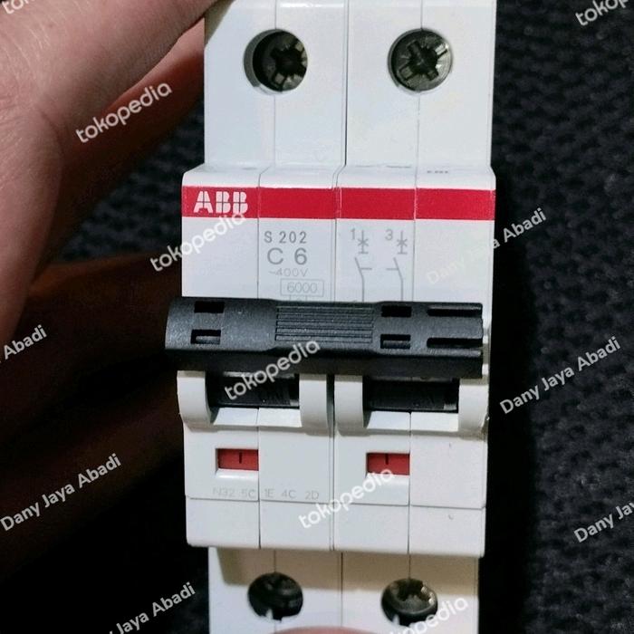 Jual mcb ABB 2P 6A 6ka C6 S202 S 202 - Jakarta Pusat - Dany Jaya Abadi | Tokopedia