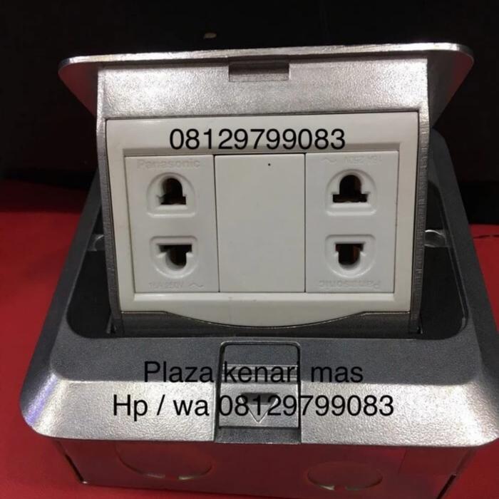 Jual stop kontak lantai panasonic floor soket stop kontak data cat 6 ...