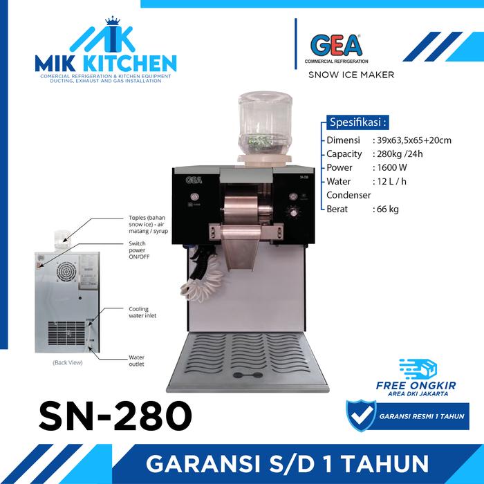 Jual GEA Snow Ice Maker SN 280 / SN-280 / SN280 - Jakarta Barat - mikkitchen | Tokopedia