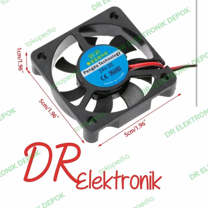 Jual Kipas DD 24V 1cm Cooling Exhaust Fan 5cm 5 cm 24 volt TIPIS 5010 DC 2p - Kota Depok - DR ...