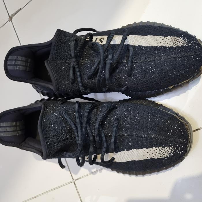Jual ADIDAS YEEZY BOOST 350 v2 BLACK OREO SHOES SEPATU UK11 45 ORIGINAL ...