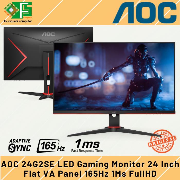 Jual AOC 24G2SE LED Gaming Monitor 24 Inch Flat 165Hz 1Ms FullHD Resmi ...
