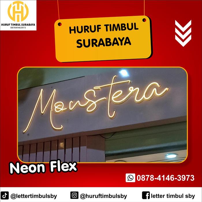 Jual Custom Neon Sign - Neon Flex Hiasan Dinding Custom Huruf / Logo ...
